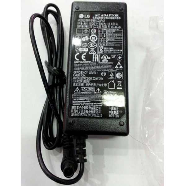 آداپتور / شارژر مانیتور ال جی 19v 0.8A ولت LG ADAPTOR / CHARGER MONITOR ...